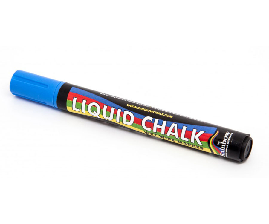Liquid Chalk Wet Wipe 5mm Bullet Nib - Rainbow Chalk Markers