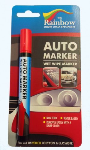 Auto Marker Pens For Body Panels & Windscreens | Rainbow Chalk Markers